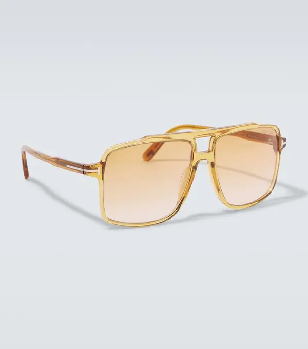 TOM FORD Kemp Aviator Sunglasses - Yellow