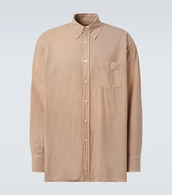 Our Legacy Borrowed Cotton Voile Shirt - Beige