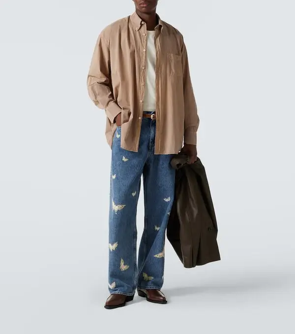 Our Legacy Borrowed Cotton Voile Shirt - Beige