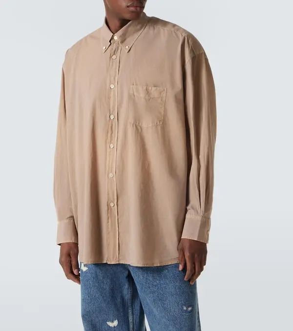 Our Legacy Borrowed Cotton Voile Shirt - Beige