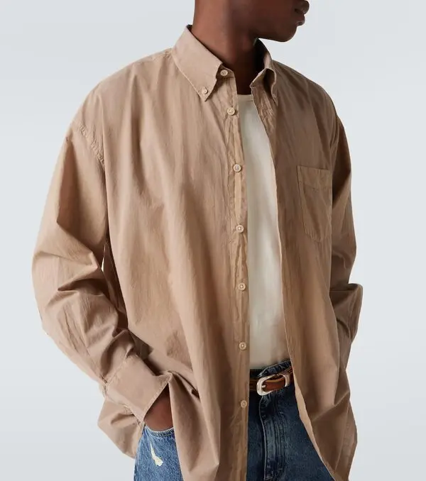 Our Legacy Borrowed Cotton Voile Shirt - Beige