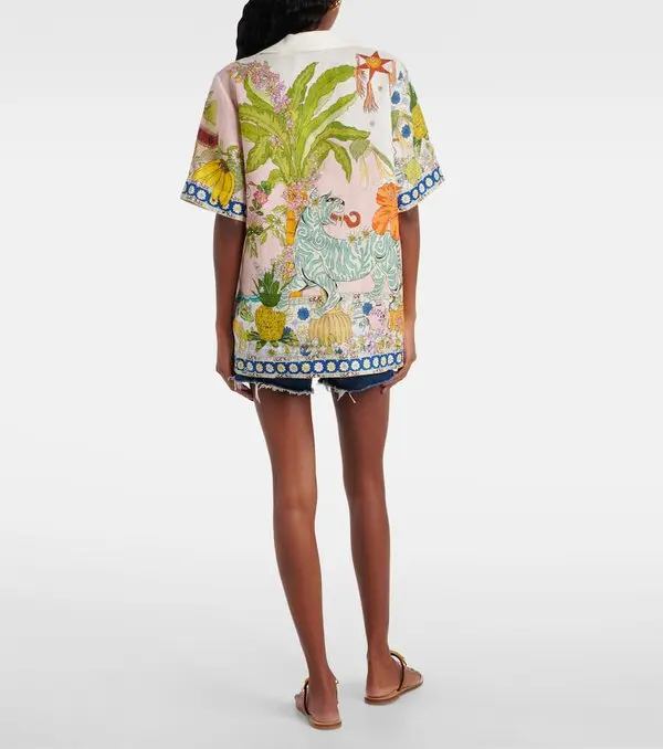 ALEMAIS Alémais Hazel Printed Linen Shirt