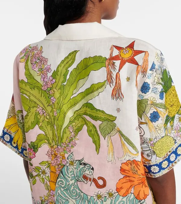 ALEMAIS Alémais Hazel Printed Linen Shirt