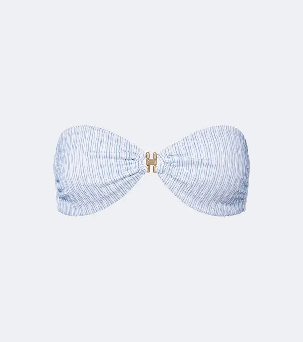 Melissa Odabash Istanbul Bandeau Bikini Top - Blue