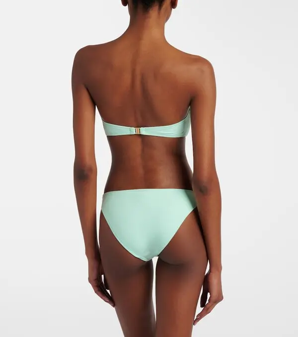 Melissa Odabash Istanbul Bandeau Bikini Top - Green