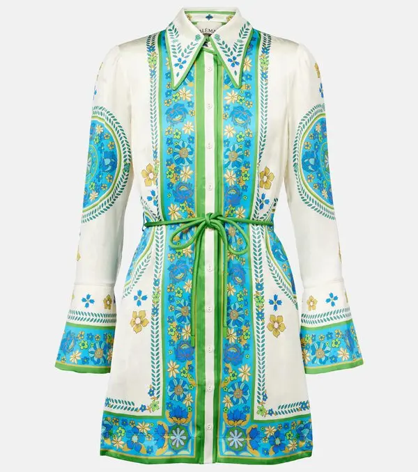 ALEMAIS Alémais Vivianna Printed Shirt Dress - Multicoloured
