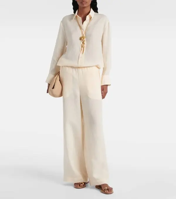 ERES - Eres Select Wide-Leg Linen Pants
