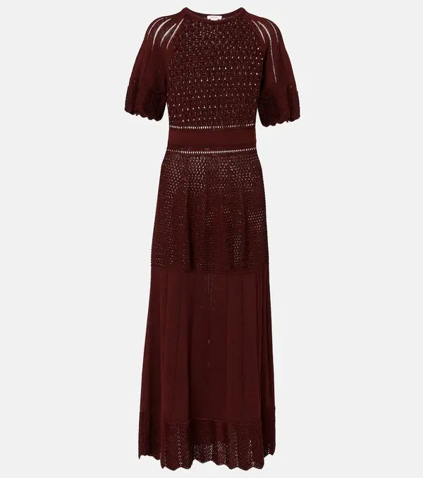 ERES Imaginaire Cotton-blend Maxi Dress - Brown