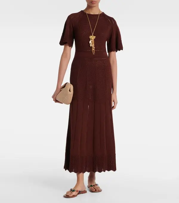 ERES Imaginaire Cotton-blend Maxi Dress