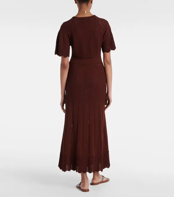 ERES Imaginaire Cotton-blend Maxi Dress