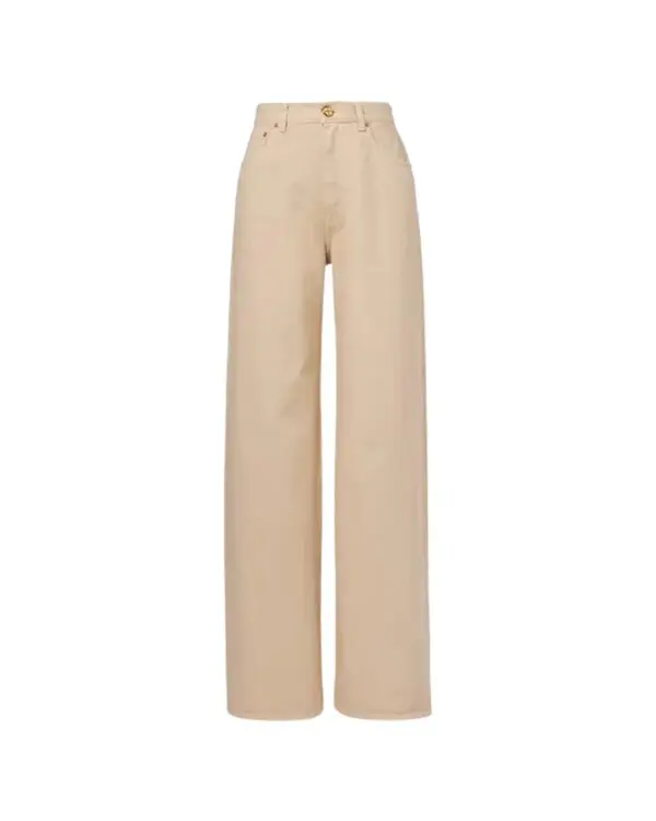 BLAZÉ MILANO Java High-rise Wide-leg Jeans - Beige