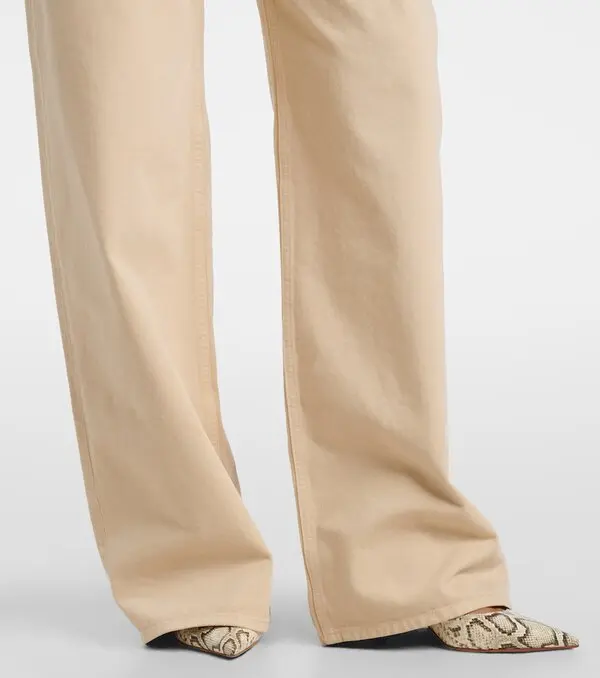 BLAZÉ MILANO Java High-rise Wide-leg Jeans - Beige