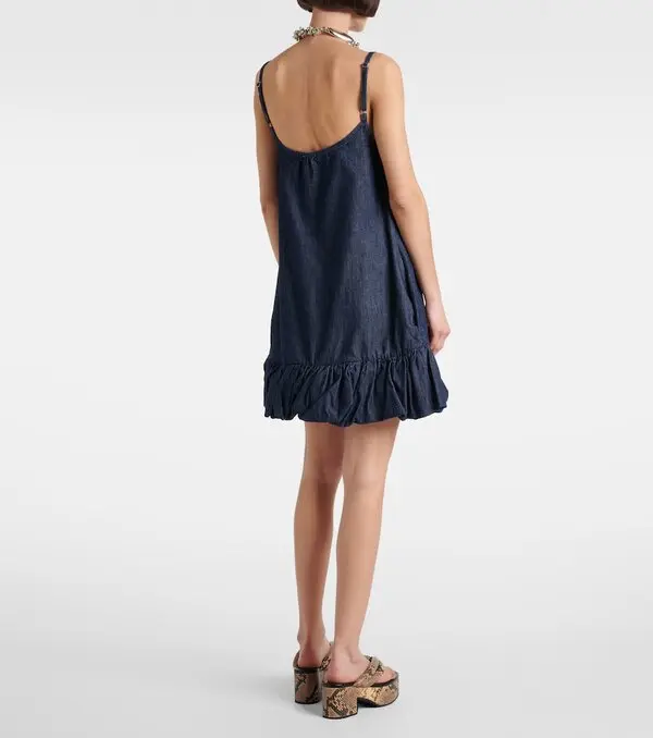 Dries Van Noten Denim Mini Dress