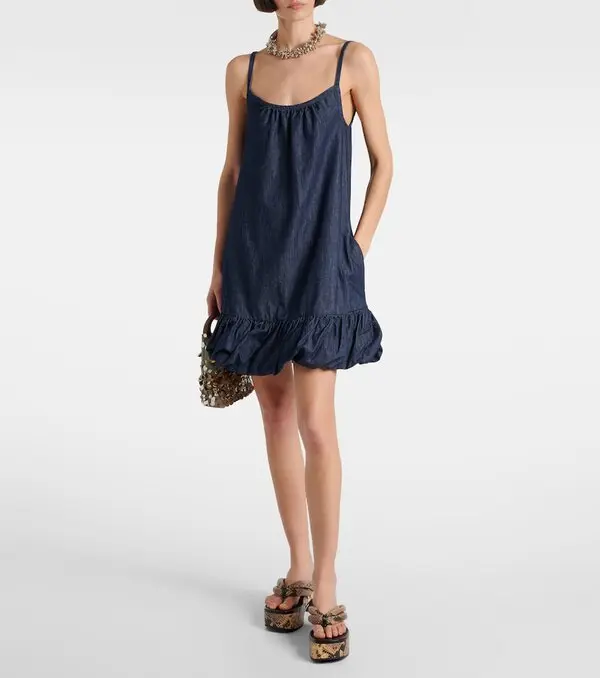 Dries Van Noten Denim Mini Dress