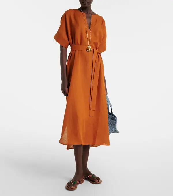 ERES Bibi Linen Kaftan - Brown