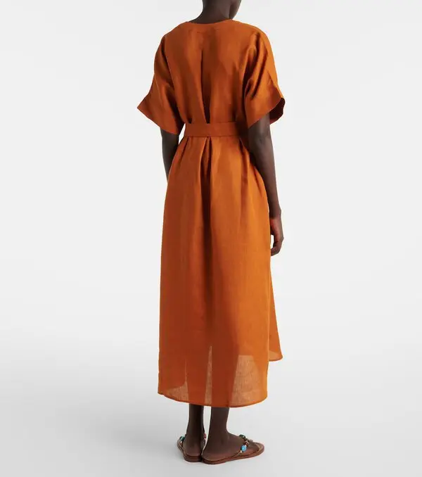 ERES Bibi Linen Kaftan - Brown