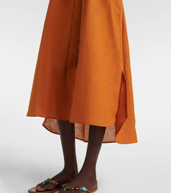 ERES Bibi Linen Kaftan - Brown