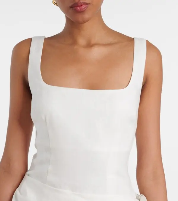SIR. Jessamine Tie Linen Minidress