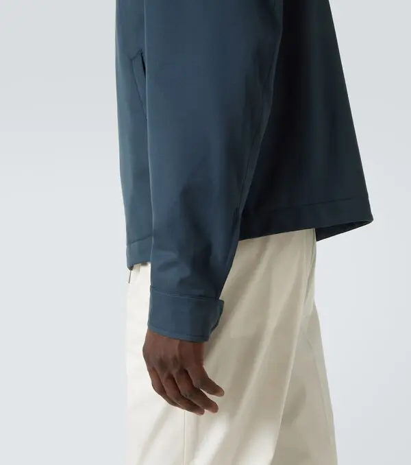 Zegna Leather-trimmed Blouson