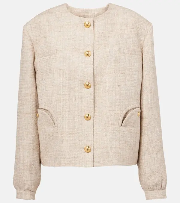BLAZÉ MILANO Gliss Linen-blend Jacket - Beige
