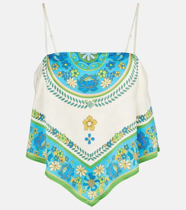 ALEMAIS Alémais Vivianna Printed Top - White