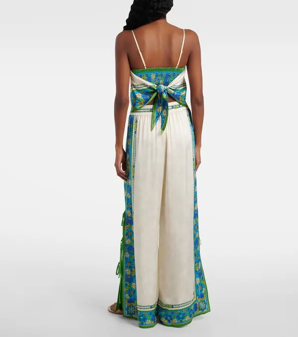 ALEMAIS Alémais Vivianna Printed Top - White