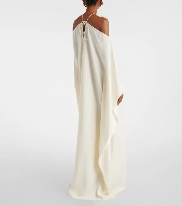 TALLER MARMO Feather-trimmed Gown