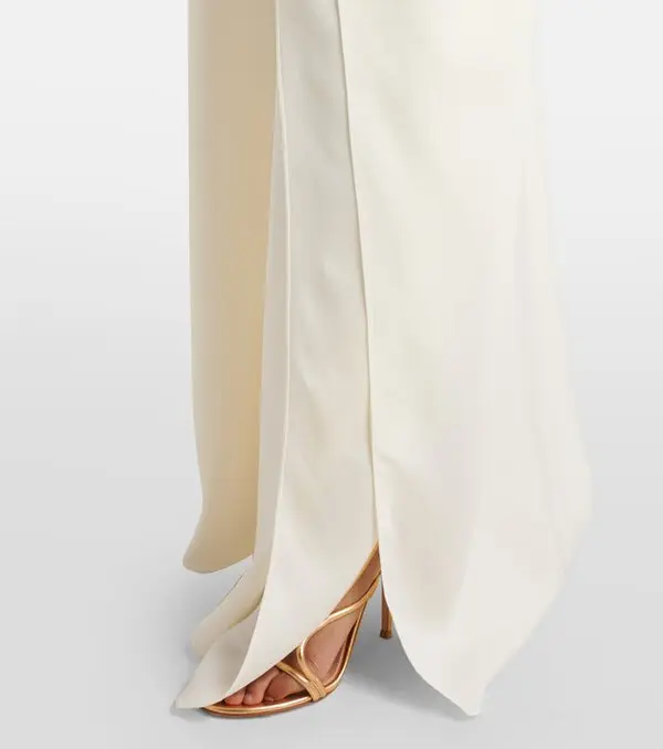 TALLER MARMO Feather-trimmed Gown