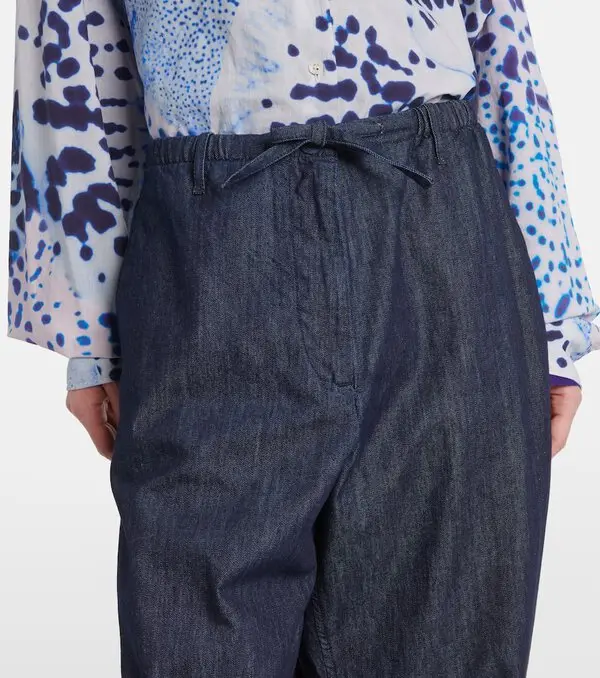 Dries Van Noten Straight Leg Denim Pants