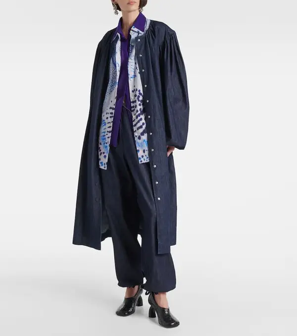 Dries Van Noten Straight Leg Denim Pants