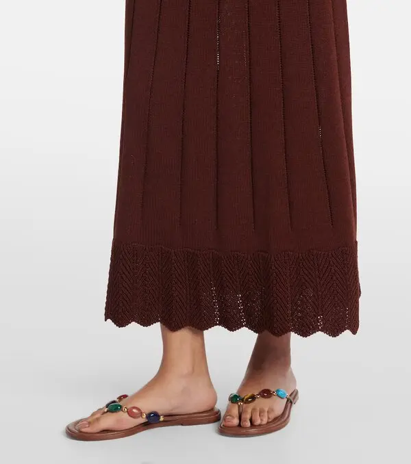 ERES Imaginaire Cotton-blend Maxi Dress
