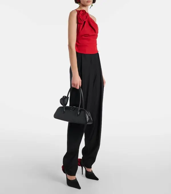 Magda Butrym Floral-applique One-shoulder Top