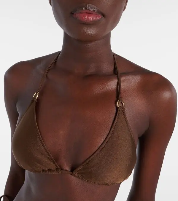 Melissa Odabash Key West Bikini Top In Bronze - Brown