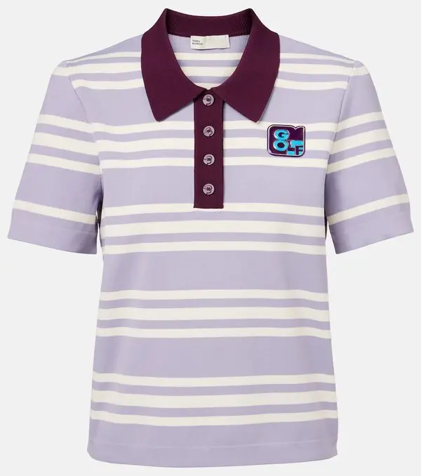 Tory Burch Striped Polo Shirt - Multicoloured