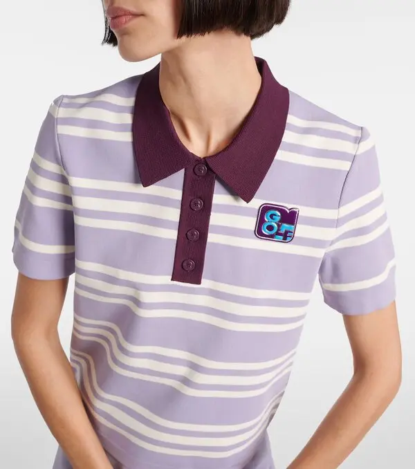 Tory Burch Striped Polo Shirt
