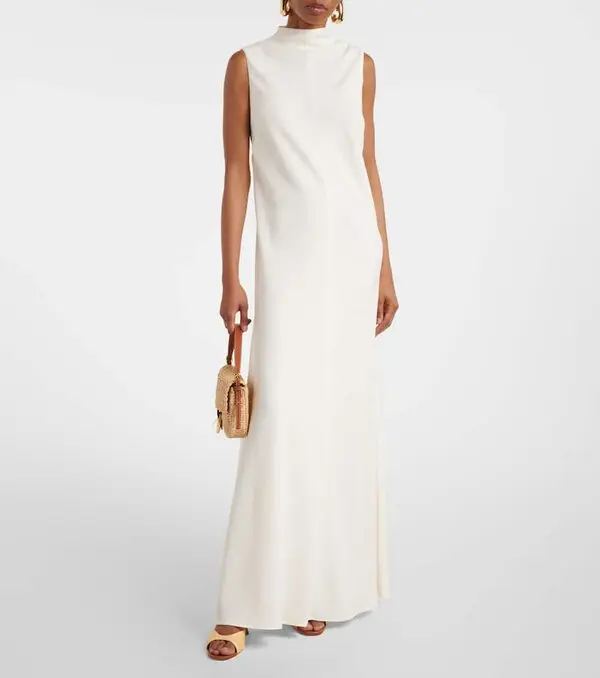Staud Araya Crepe Maxi Dress