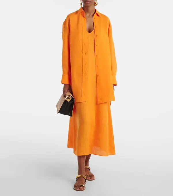 ERES Mignonette Linen Shirt - Orange