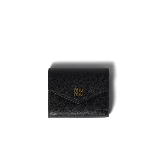 Miu Miu Small Leather Wallet - Black