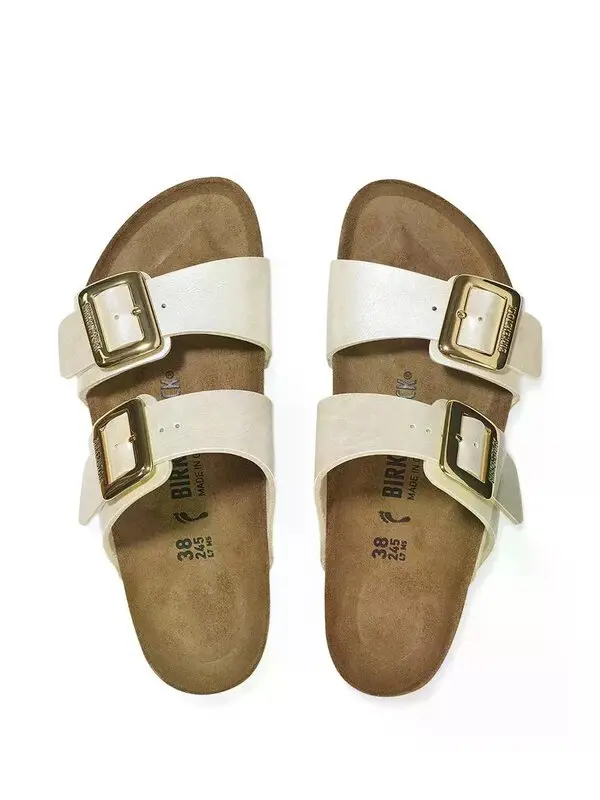 BIRKENSTOCK Sydney Buckle Slides - Neutrals
