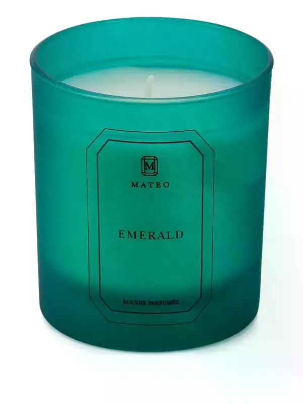 Mateo Emerald Scented Candle - Blue