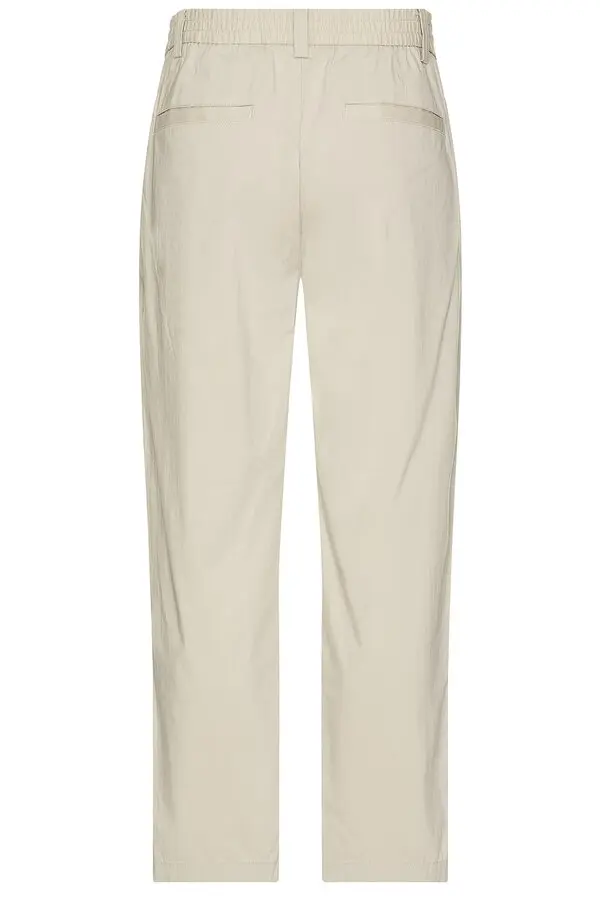 WAO Relaxed Fit Pleated Pants - Light Beige
