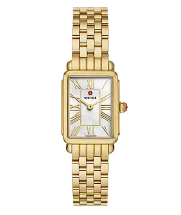 Michele Deco Park Watch - 18k Gold-plated
