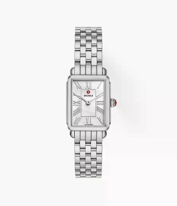 Michele Deco Park Stainless Steel Watch - Silver
