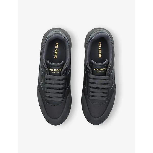 Axel Arigato Genesis Neo Runner Suede And Leather Low-top Trainers - Black
