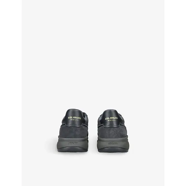 Axel Arigato Genesis Neo Runner Suede And Leather Low-top Trainers - Black