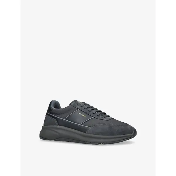 Axel Arigato Genesis Neo Runner Suede And Leather Low-top Trainers - Black