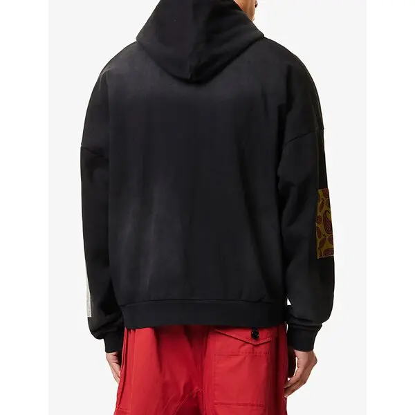 FOUND Tapestry Patchwork Cotton Hoody