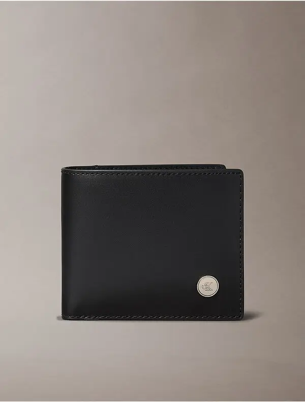 Calvin Klein Monogram Hardware Bifold Wallet - Black