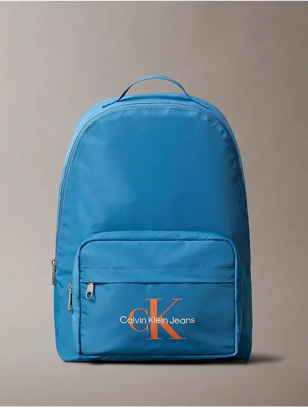 Calvin Klein Monogram Logo Sport Backpack - Bayside Blue