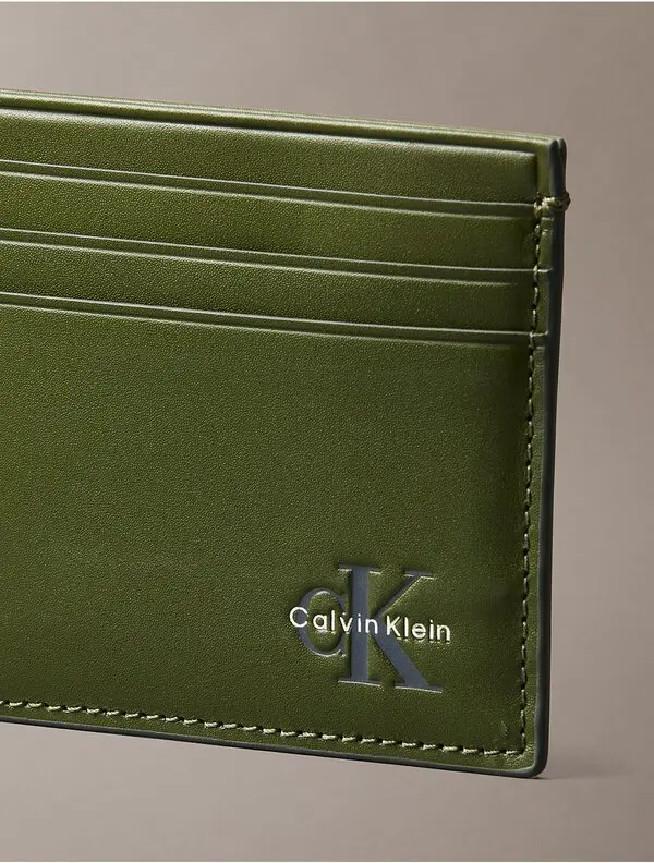 Calvin Klein Monologo Card Case - Thyme